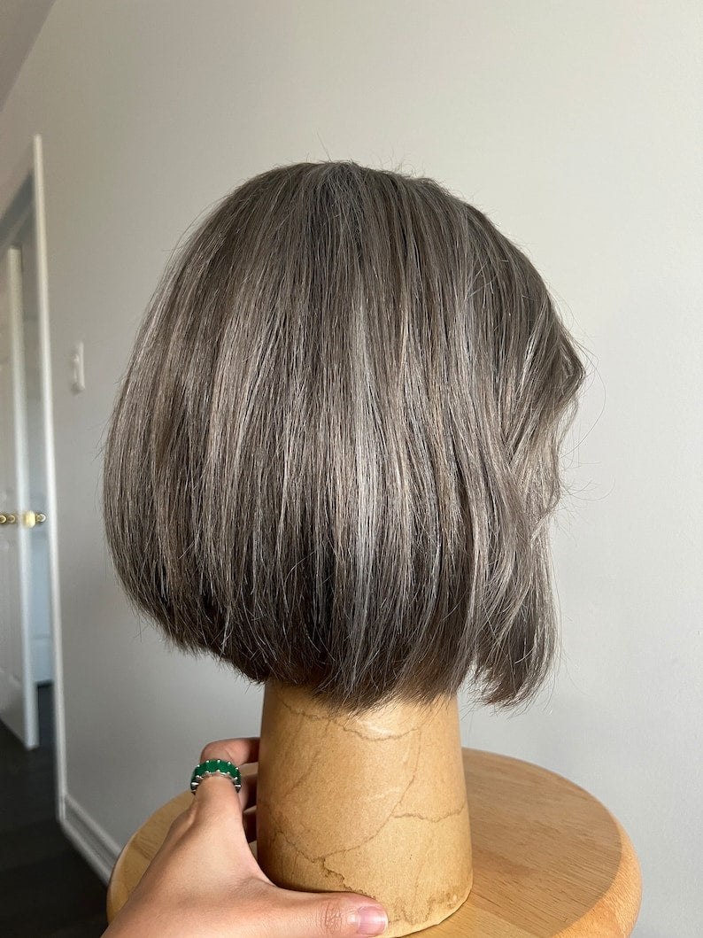 Gunpowder | Dark Grey Salt and Pepper with Silver Highlights – Wig Coven